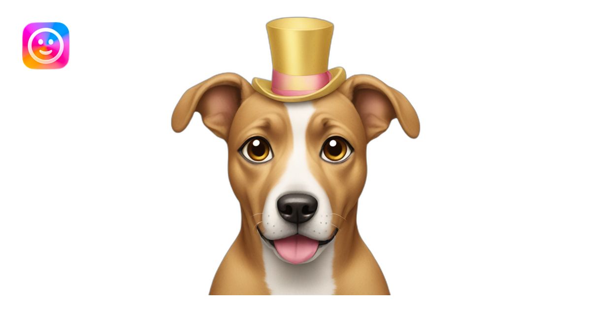 dog in drag emoji | AI Emoji Generator