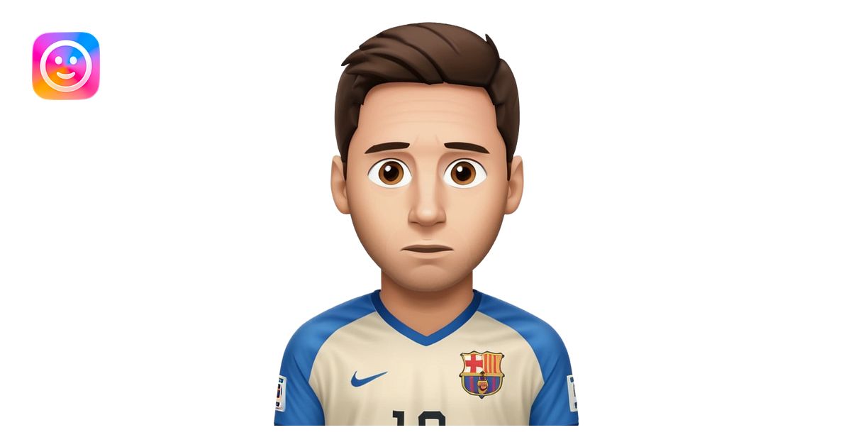 Messi that look like he have seen something weird emoji | AI Emoji ...