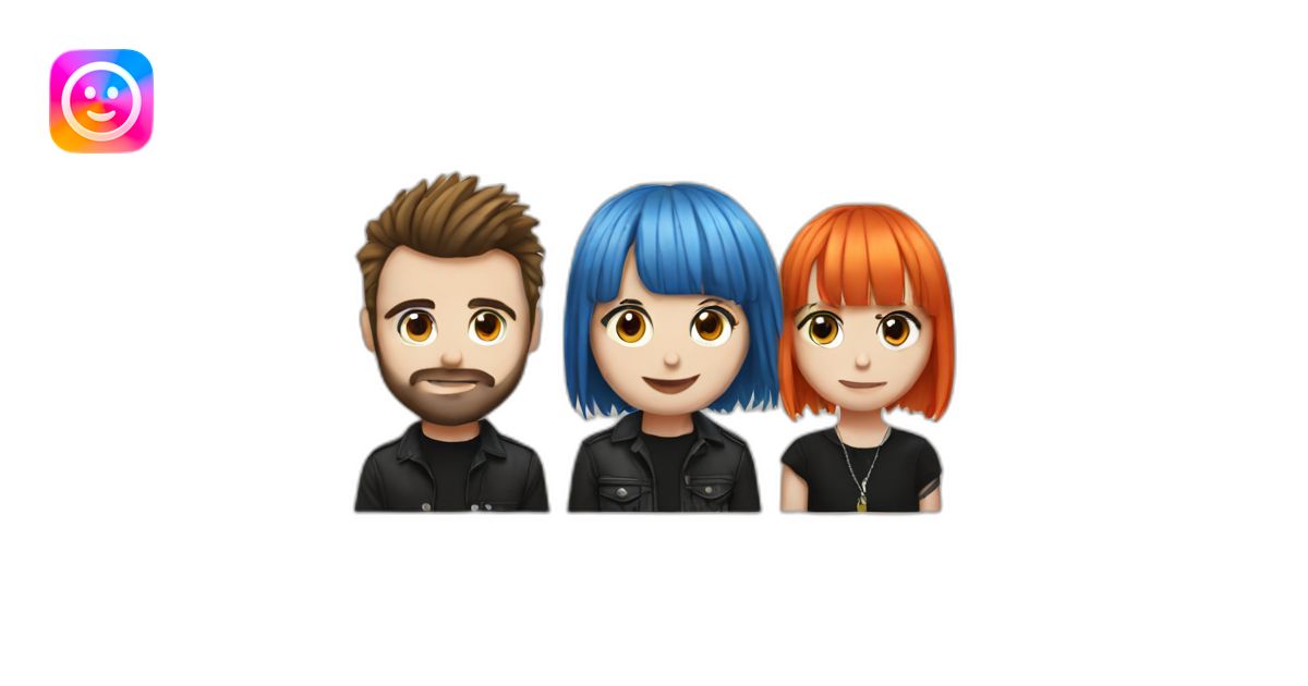 Paramore trio emoji | AI Emoji Generator