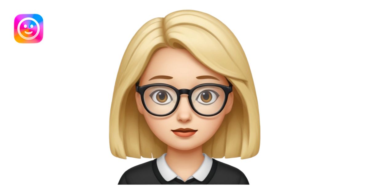 Nerdy girl emoji | AI Emoji Generator