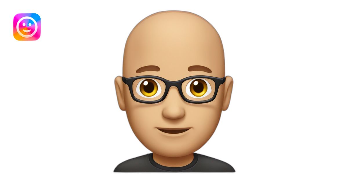 bald podcaster emoji | AI Emoji Generator