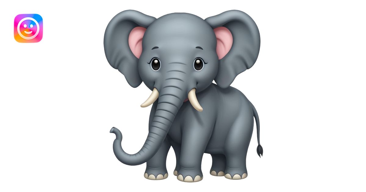 long haired elephant emoji | AI Emoji Generator