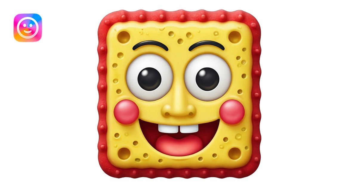 spongebob in red emoji | AI Emoji Generator