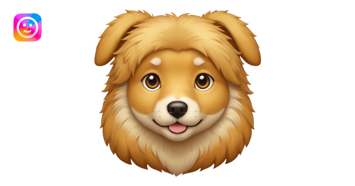golden dog short fur emoji | AI Emoji Generator