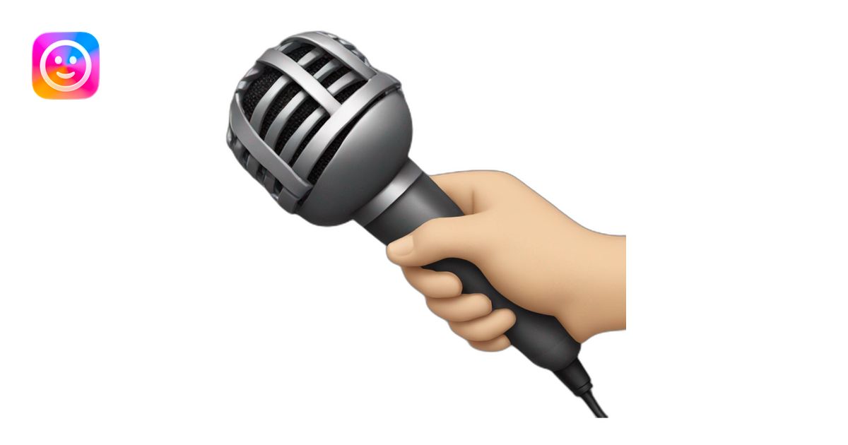 hand letting mic drop emoji | AI Emoji Generator