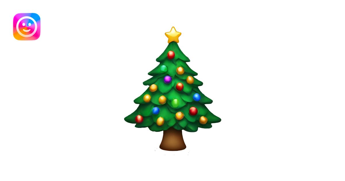Christmas tree emoji | AI Emoji Generator