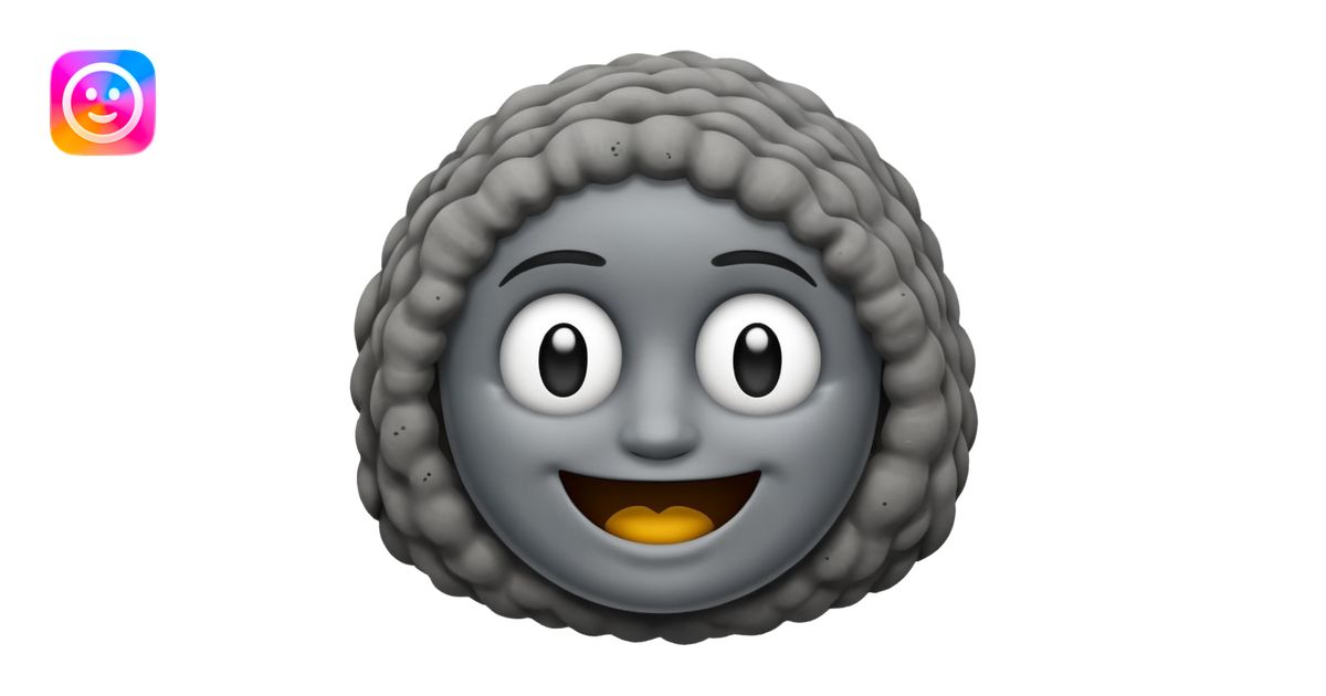a pile of ash and dust smiling emoji | AI Emoji Generator