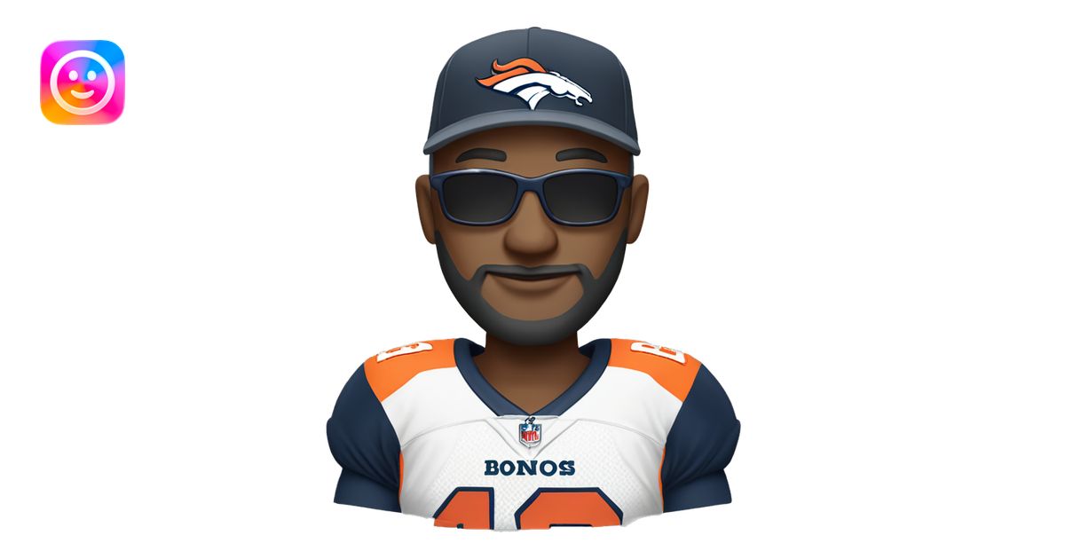 Bald black guy dark grey long beard wearing Denver broncos cap and ...