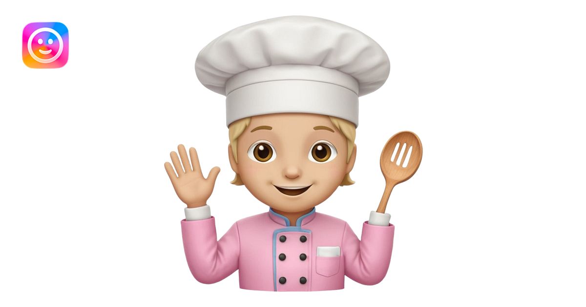 animal with pink chef costume emoji | AI Emoji Generator