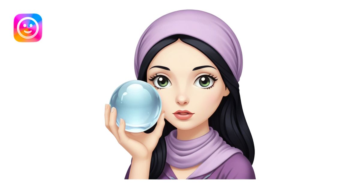 Vintage fortune teller emoji | AI Emoji Generator