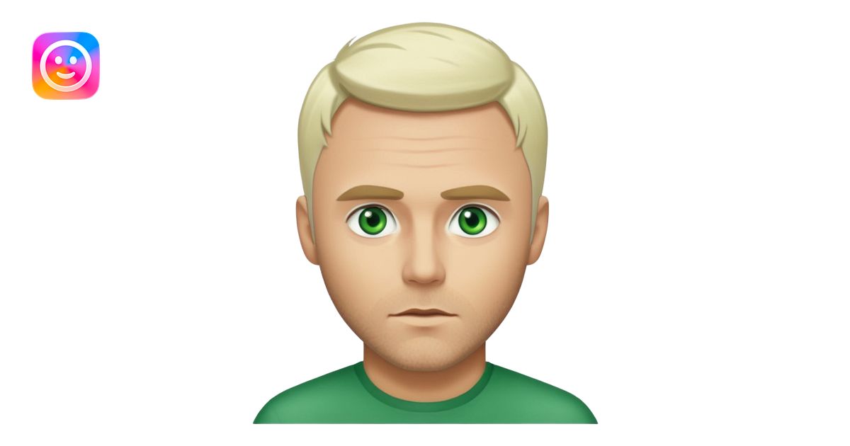 Gary Barlow with green eyes, platinum blonde hair emoji | AI Emoji ...