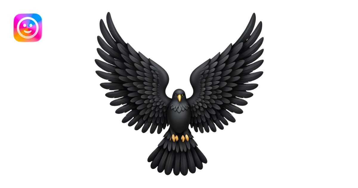 black angel wing emoji | AI Emoji Generator