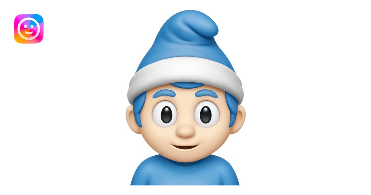 smart smurf emoji | AI Emoji Generator
