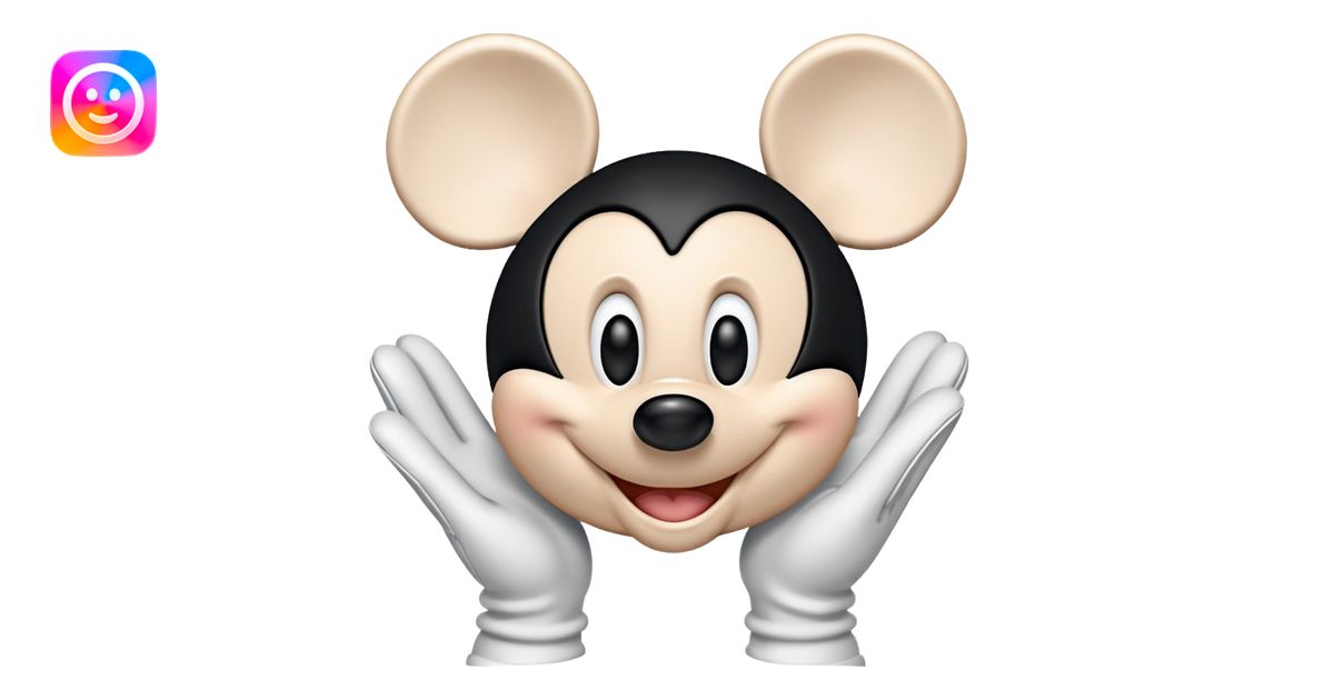 Mickey Mouse Face (From Disney) emoji | AI Emoji Generator