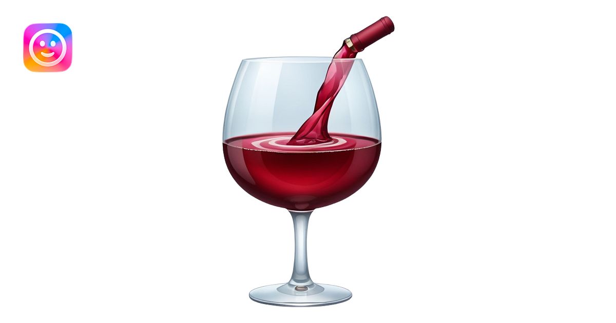 a glass of wine emoji | AI Emoji Generator