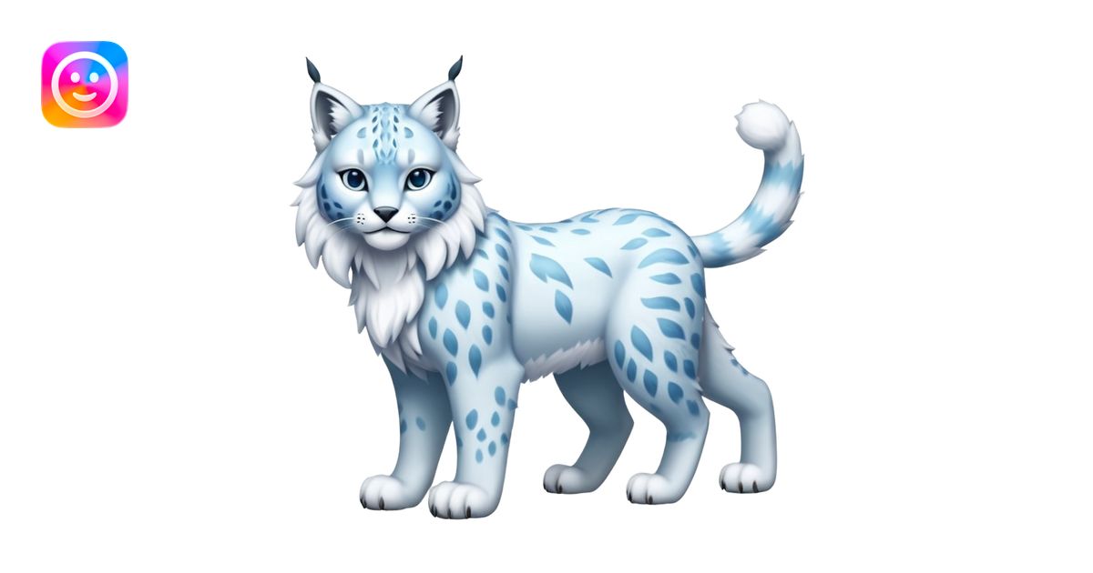 Fancy deluxe luxurious aesthetic elegant Snowy fluffy Ice-type Fakémon ...