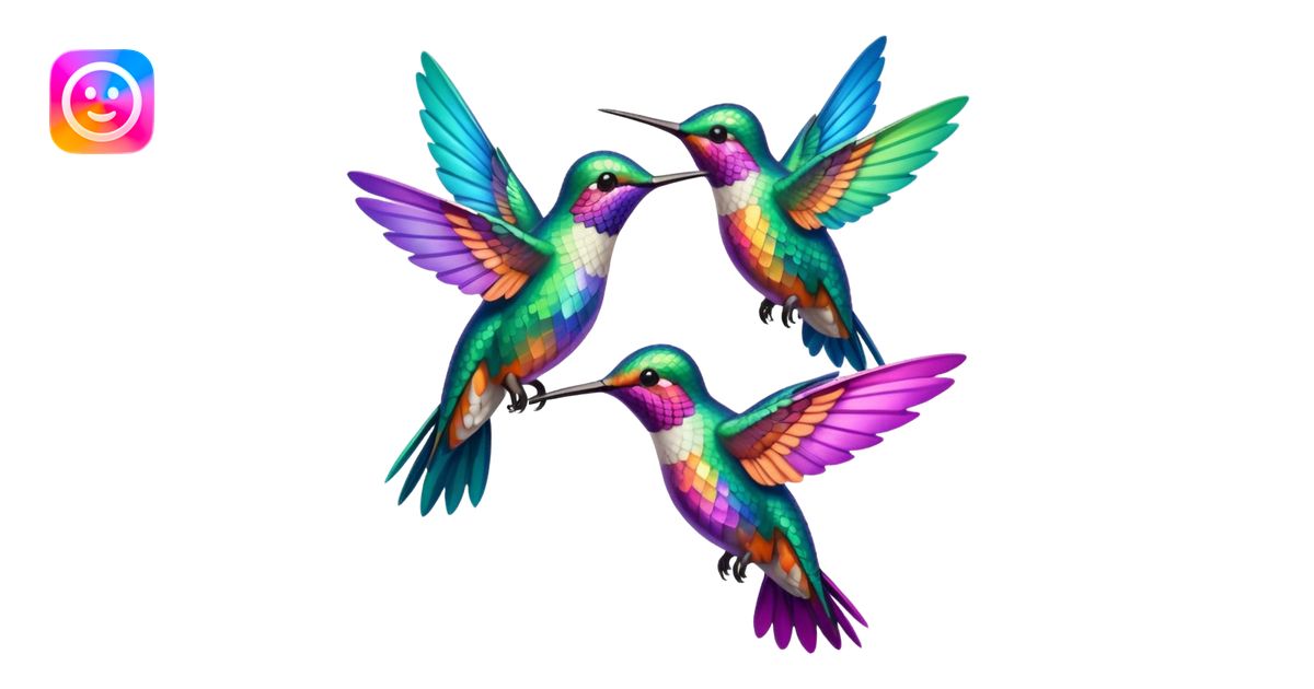 Hummingbirds emoji | AI Emoji Generator