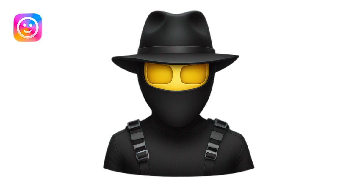 black hat hacker emoji | AI Emoji Generator
