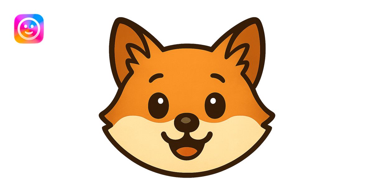 fox face emoji image | AI Emoji Generator