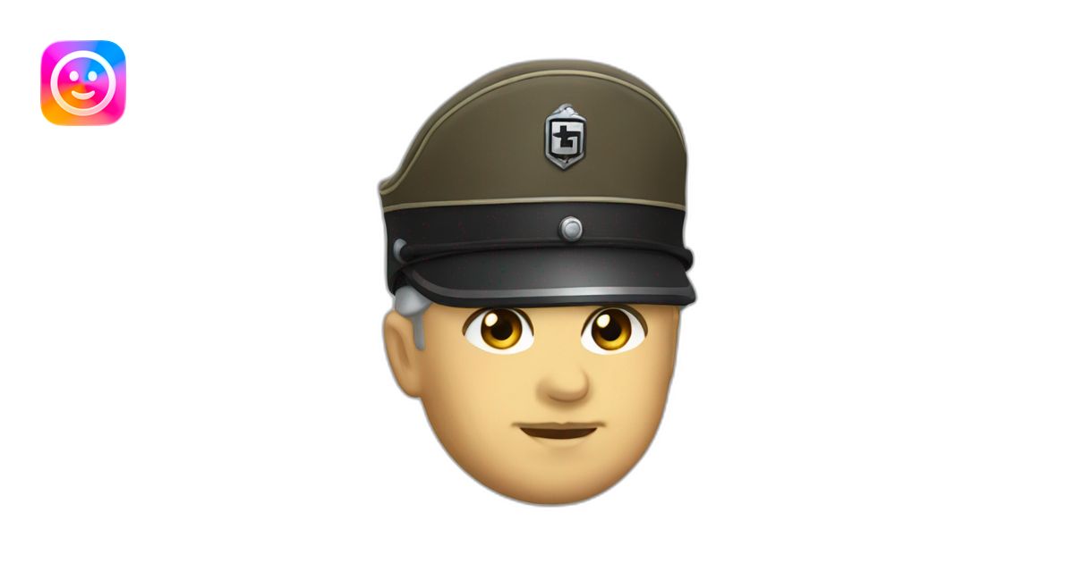 Nazi general kepi hat emoji | AI Emoji Generator