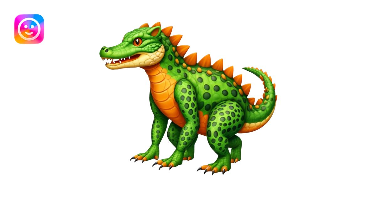 Crocodile-Bobcat-Fakémon-hybrid-creature with a long muzzle, full body ...
