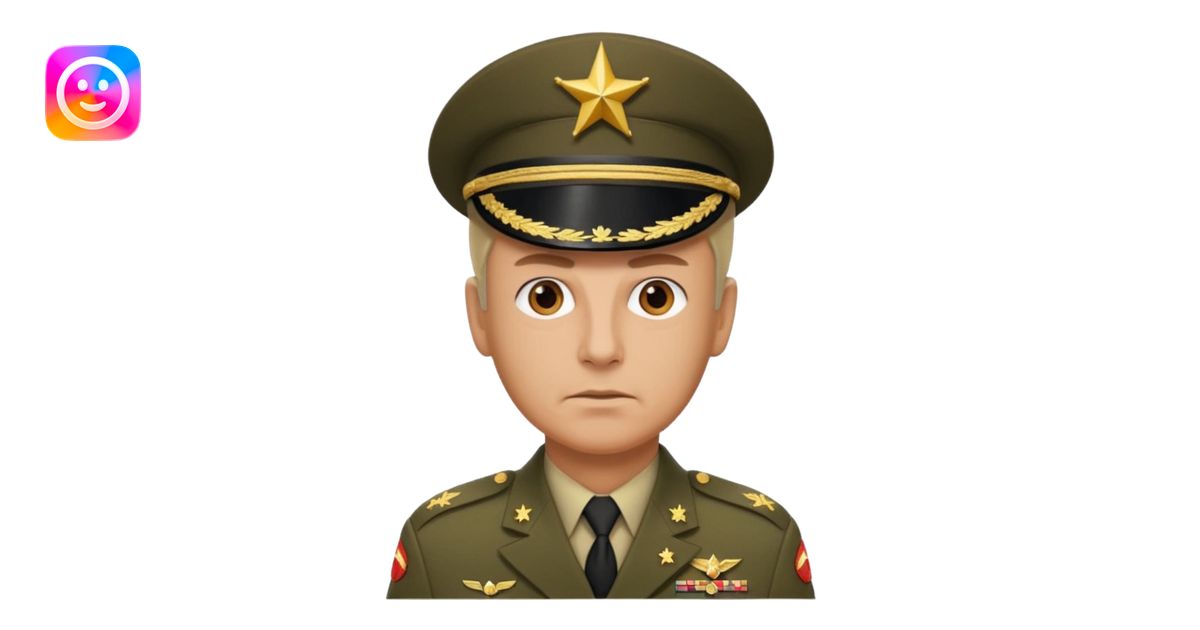 create me a emoji of general like in american army emoji | AI Emoji ...
