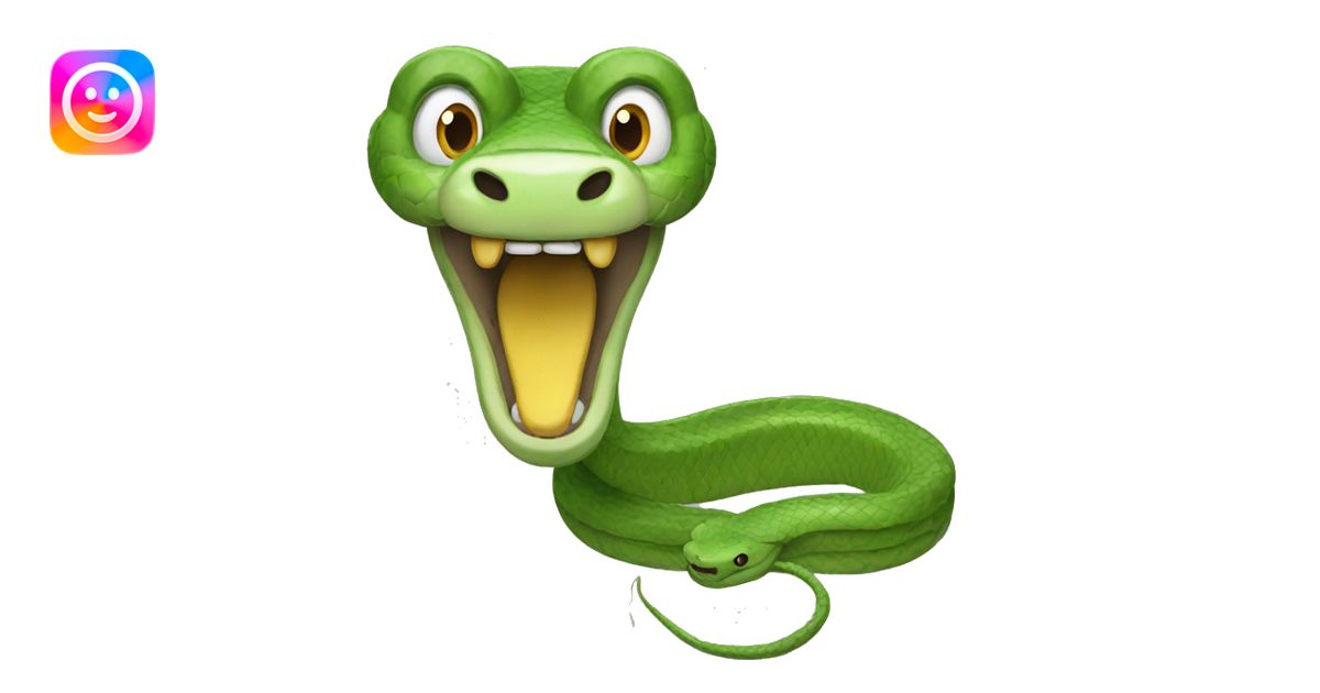 Create me a funny snake emoji emoji | AI Emoji Generator