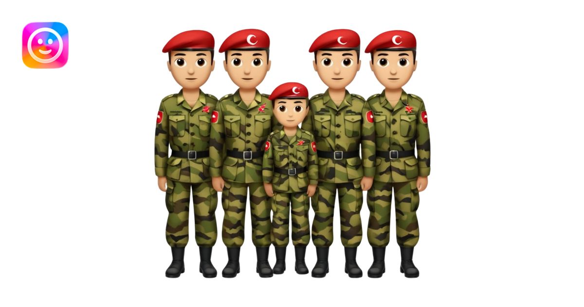 Turkish's Military emoji | AI Emoji Generator