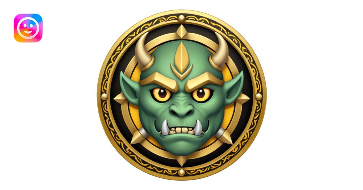 tribal and orcish faction emblem emoji | AI Emoji Generator