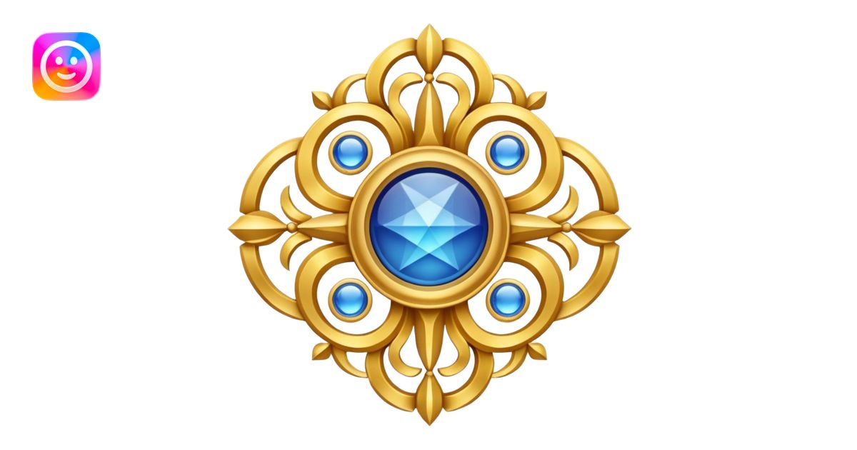 The Geo Element’s Insignia Logo symbol emoji | AI Emoji Generator