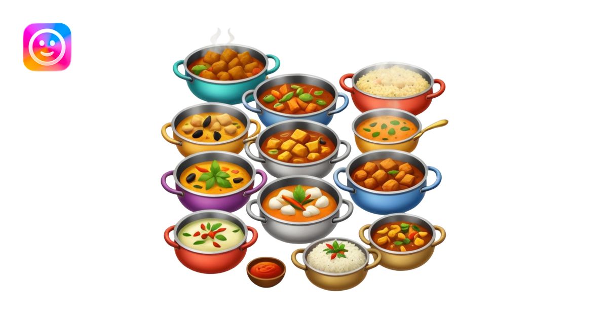 home cooked indian food emoji | AI Emoji Generator