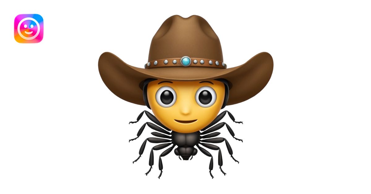 bug with a cowboy hat emoji | AI Emoji Generator