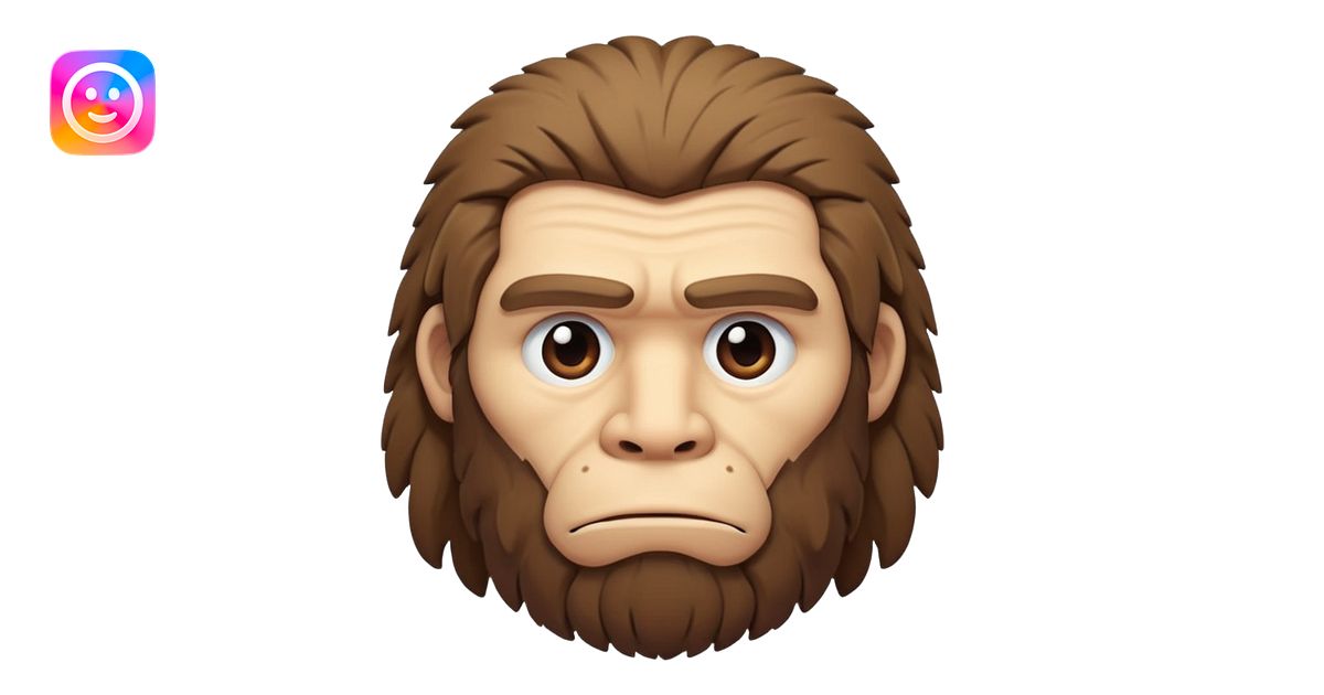 slack jawed neanderthal emoji | AI Emoji Generator