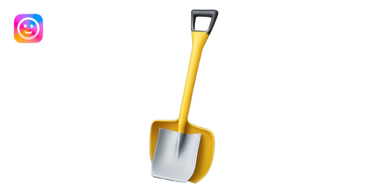 Yellow shovel emoji | AI Emoji Generator