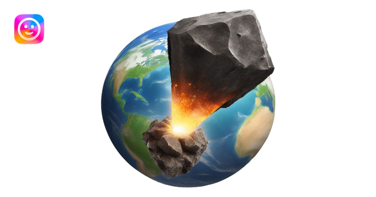 meteorite collides with the earth emoji | AI Emoji Generator