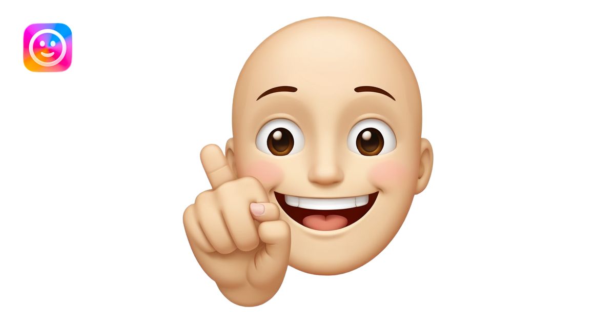 Smile face with middle finger emoji | AI Emoji Generator