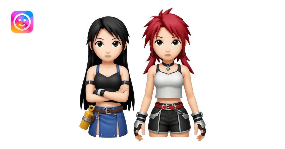 j'aimerai des emotes en lien avec tifa de final fantasy 7 et sora de ...