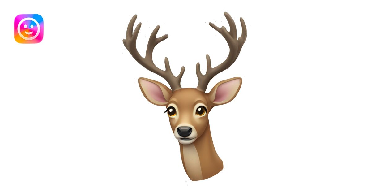 Deer emoji | AI Emoji Generator