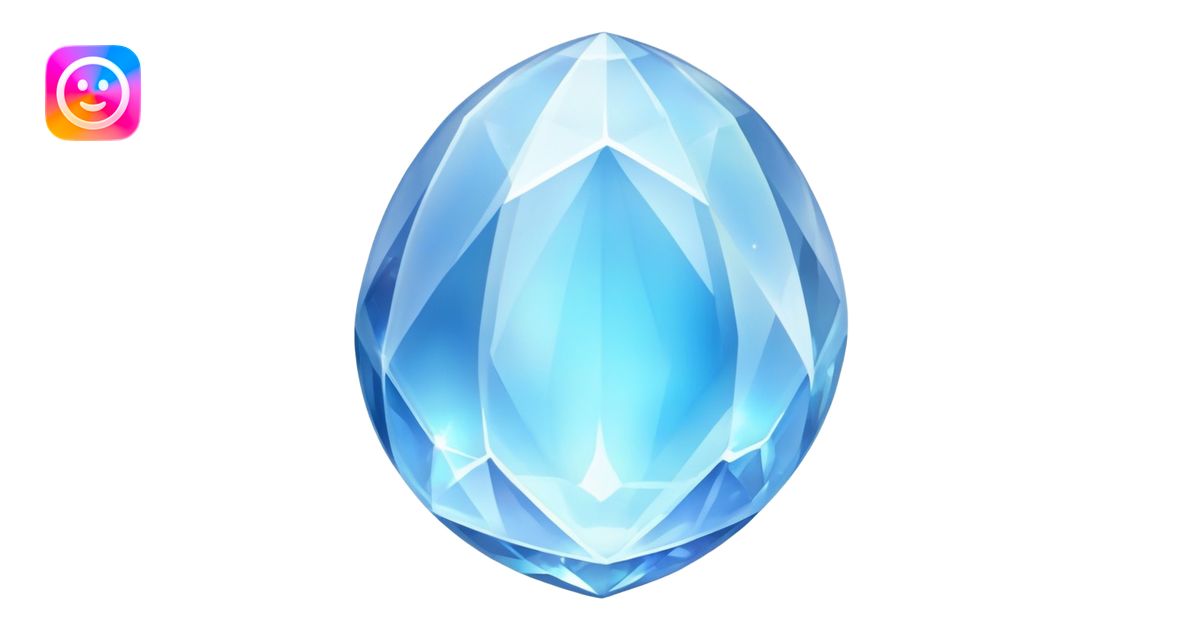 Enchanted glowing moonstone crystal emoji | AI Emoji Generator
