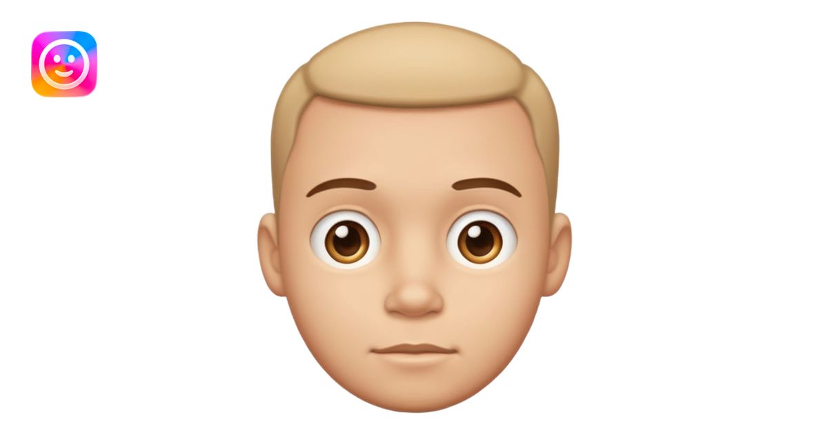 very big head and small body male cartoon emoji | AI Emoji Generator