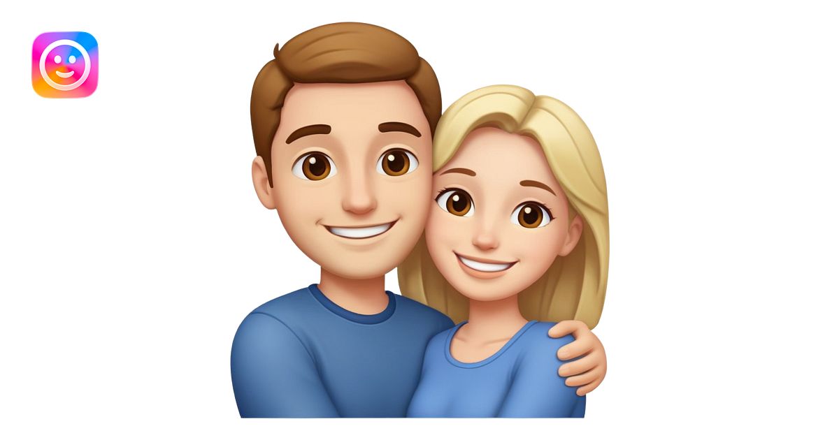 happy couple enjoying a moment emoji | AI Emoji Generator