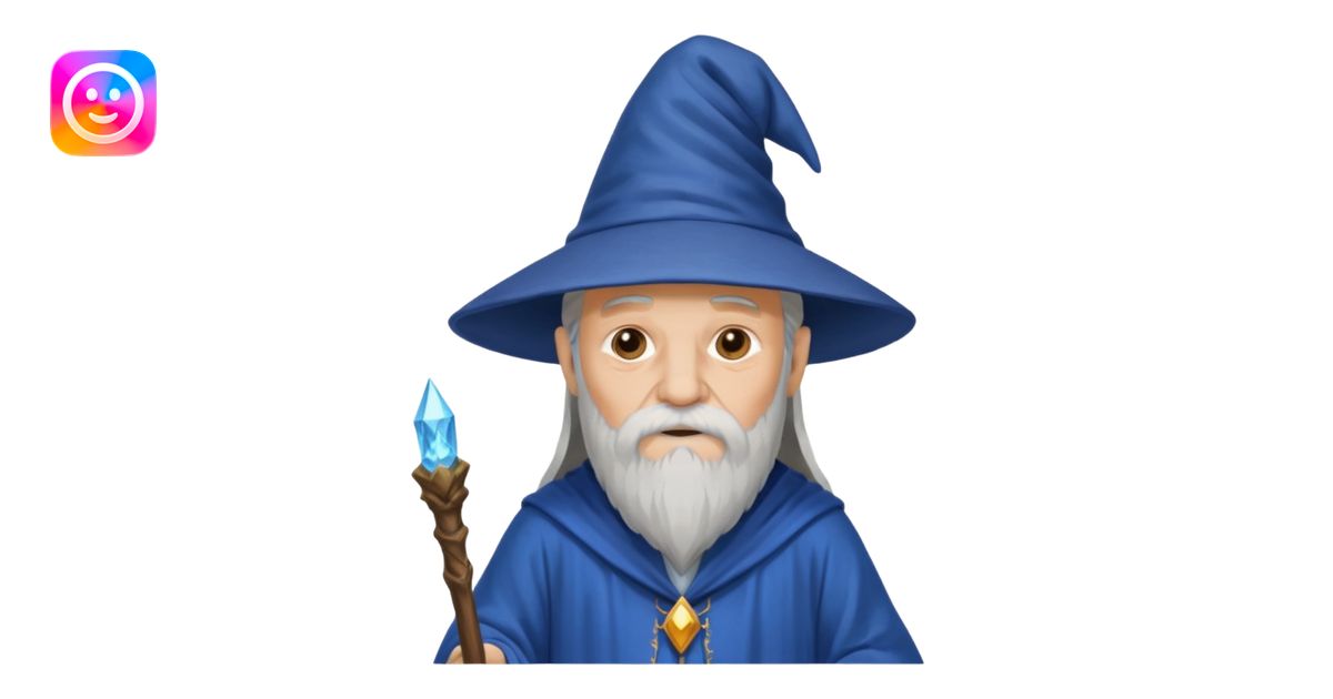 wizard old man emoji | AI Emoji Generator