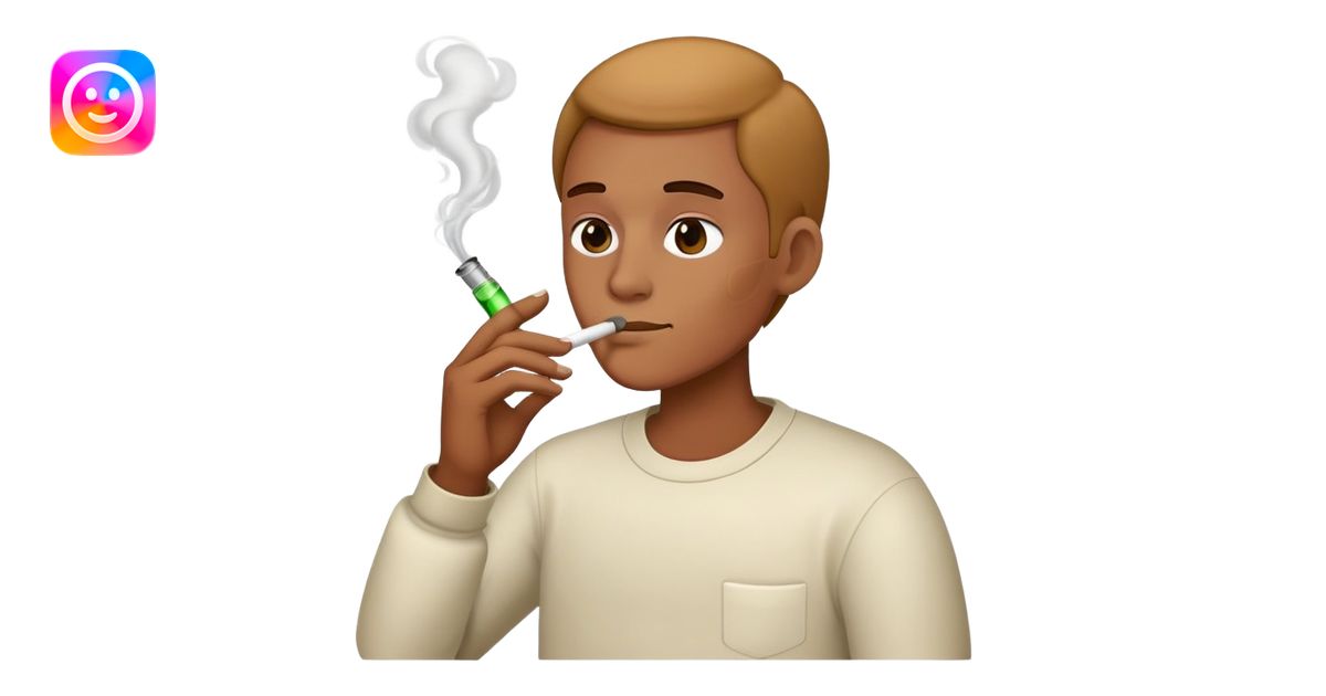 Smoking a bong emoji | AI Emoji Generator