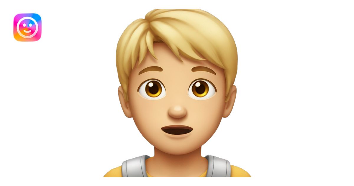 cry kid with cat cute eyes emoji | AI Emoji Generator