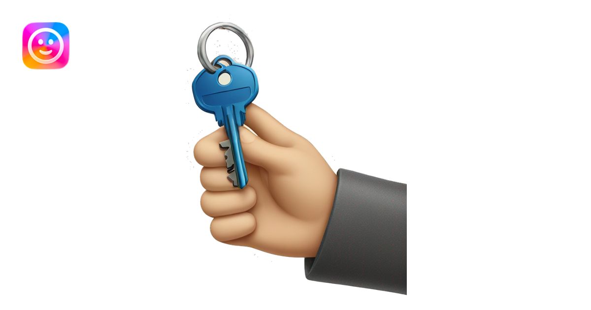 Handing over keys emoji | AI Emoji Generator