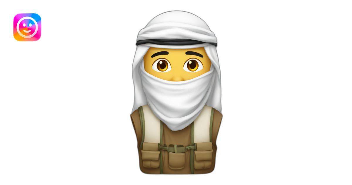 emirati shemagh emoji | AI Emoji Generator