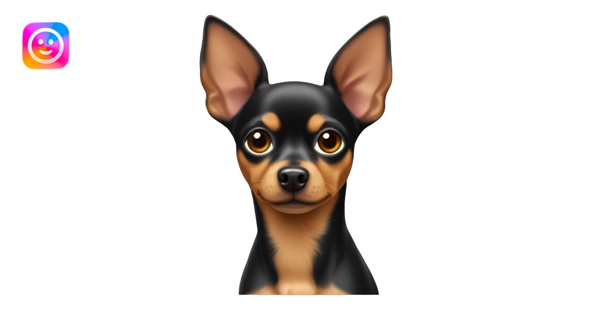 Mini pinscher And chihuahua mix emoji | AI Emoji Generator