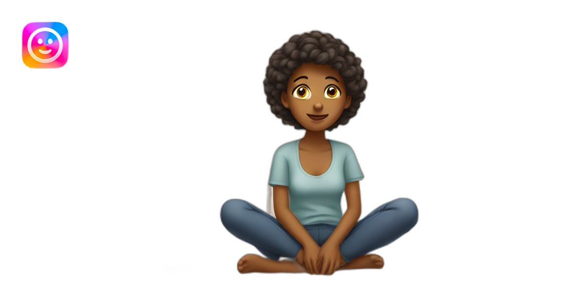 A restless girl sat on her bed emoji | AI Emoji Generator