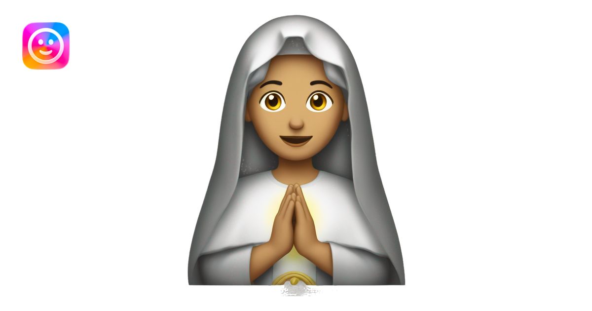 Virgen María emoji | AI Emoji Generator