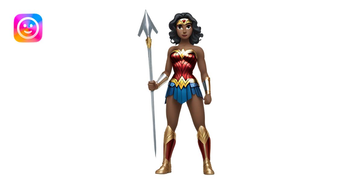 Fat Wonder Woman emoji | AI Emoji Generator